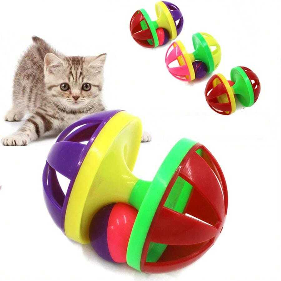 Cat Interactive Rolling Bell Sound Toy. Volg het ritme en cirkel de bel ...