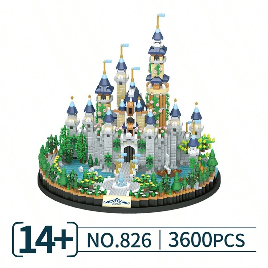 3600pcs Building Blocks Toys, Magic Castle Princess Home Prince Castle ...