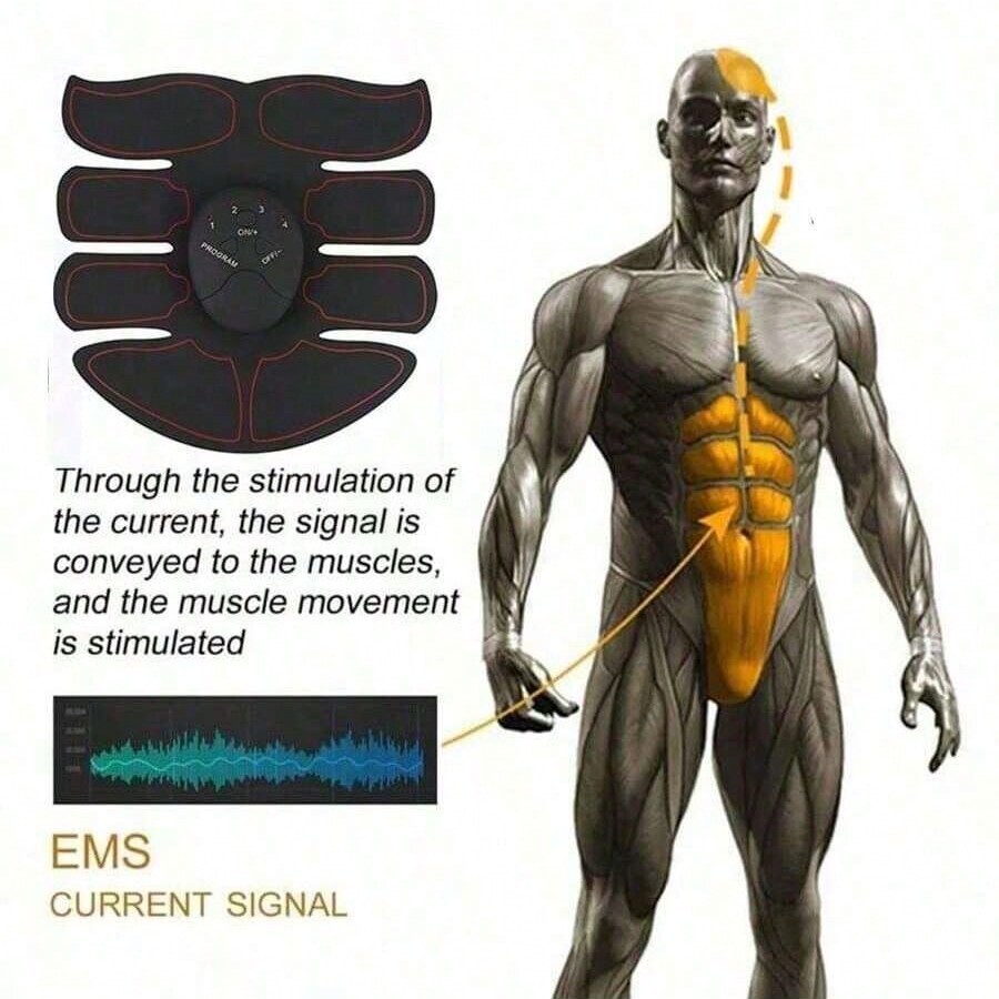 Wireless Electrical Muscle Stimulator EMS Hip Trainer Abs Simulator ...