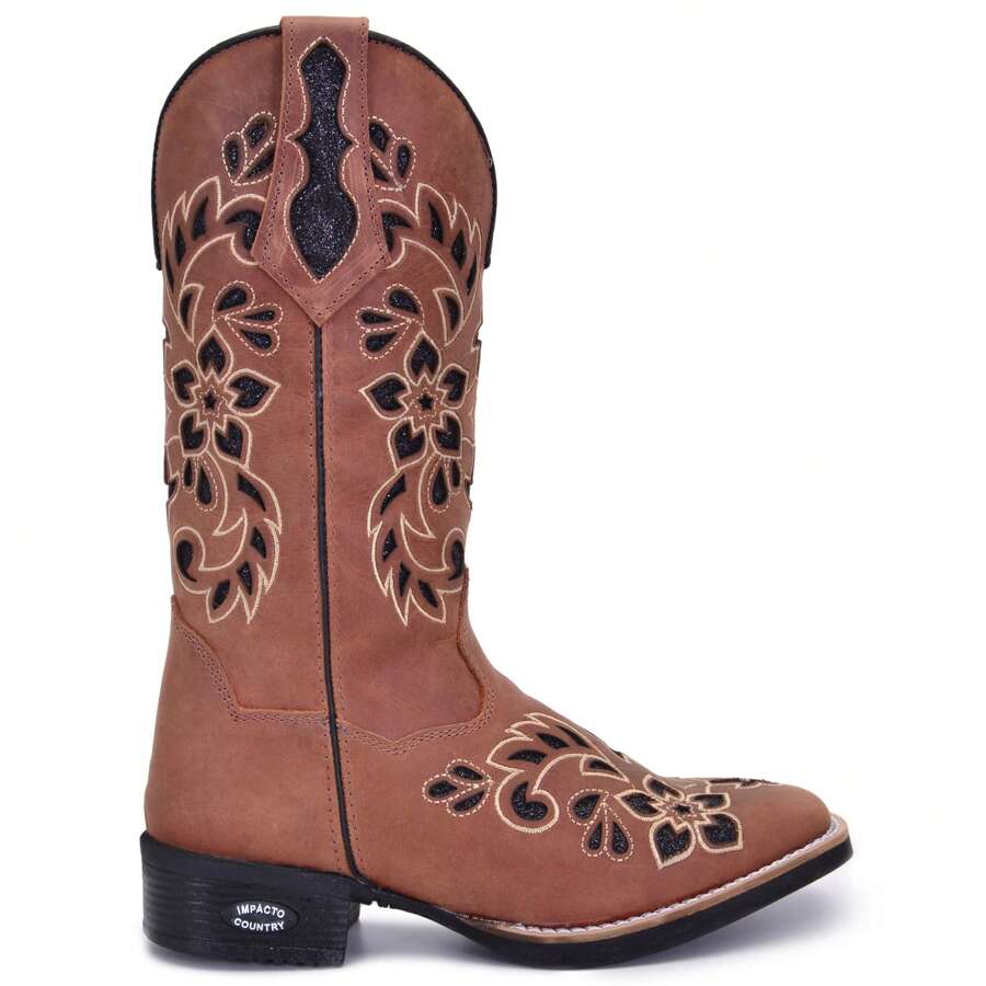 Bota Texana Feminina Bordada A Laser Lancamento! Cowgirl Fattor Shop ...