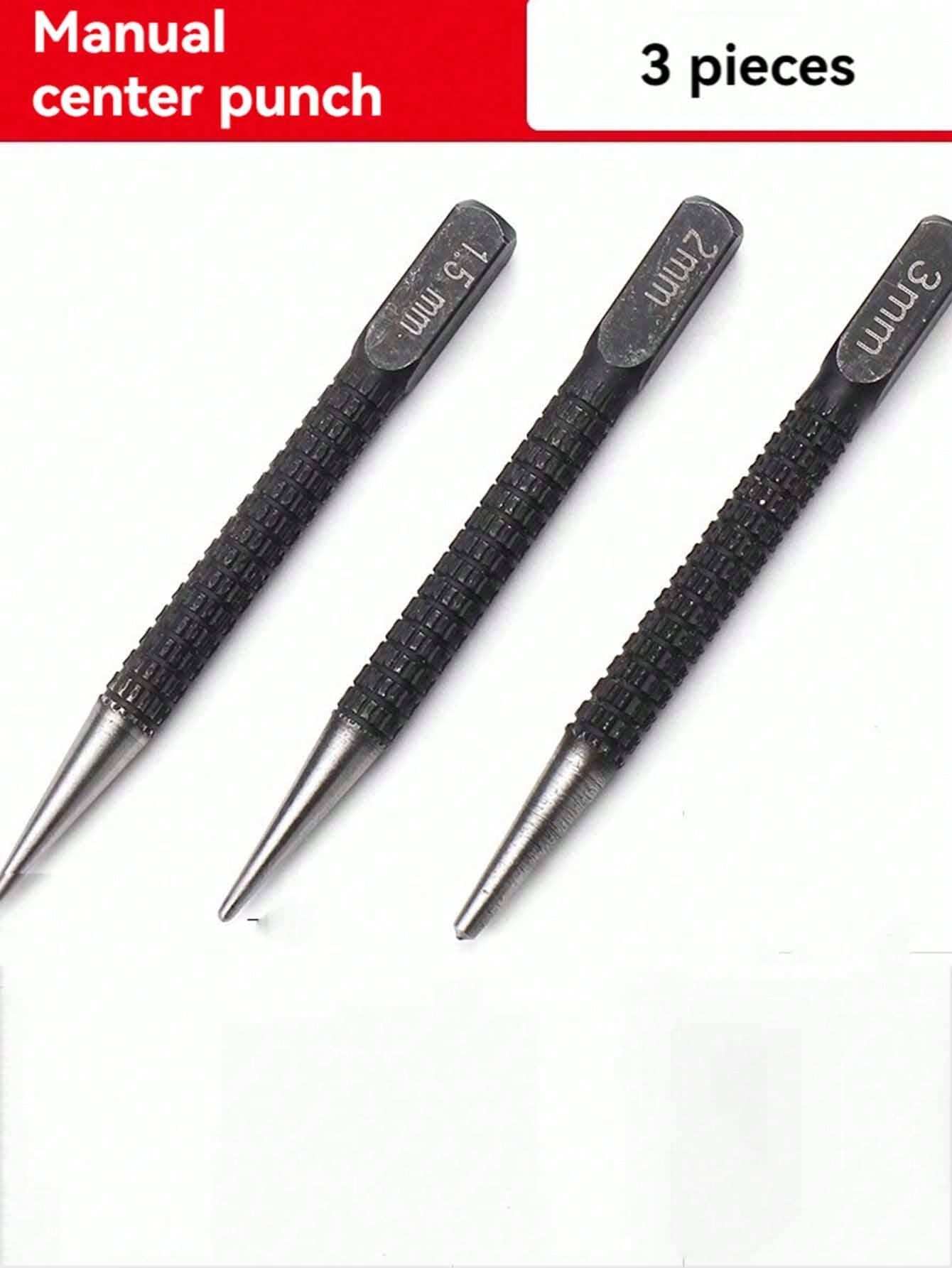 Manual Center Punch Marker Drill Locator Hardened Steel Awl Scriber ...