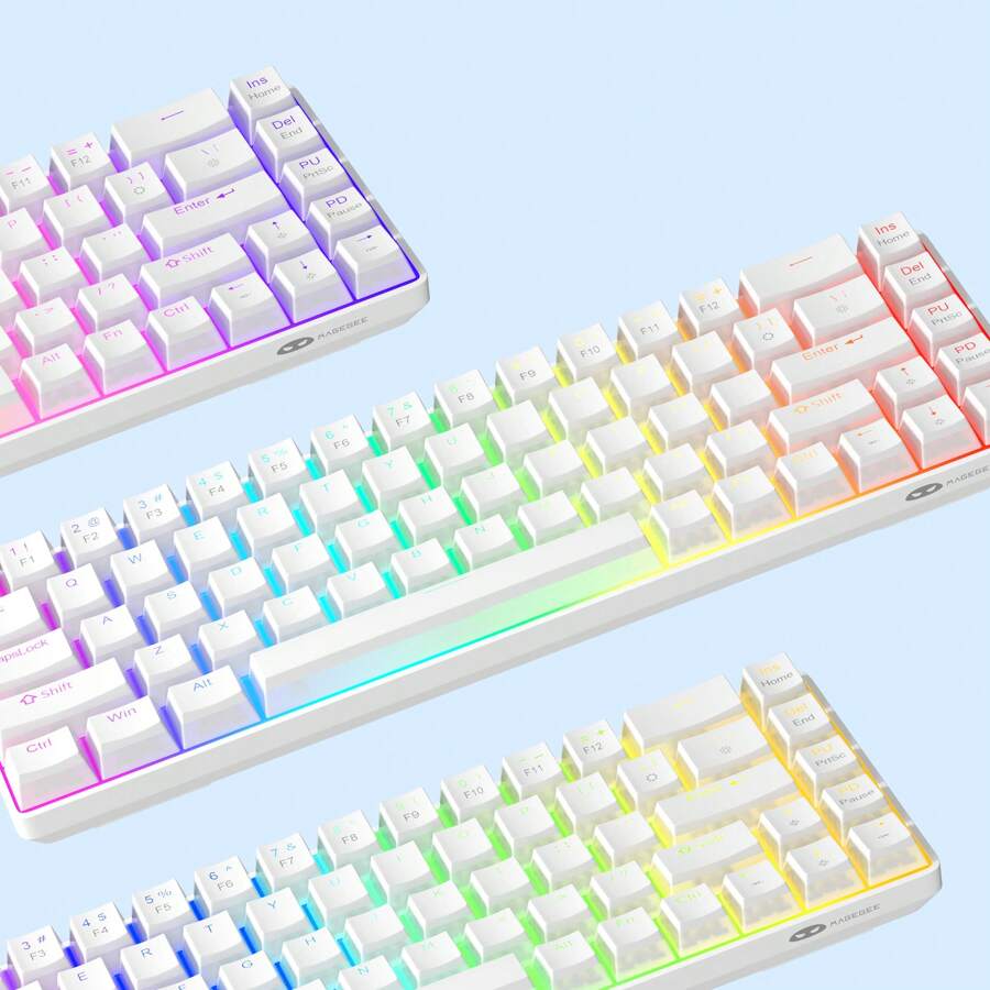 MageGee Box 60% Teclado mecânico para jogos Teclado com fio Interruptor ...