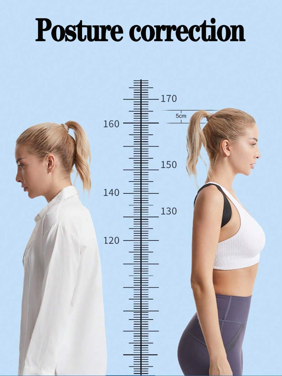 1pc Invisible Back Brace, Adjustable Comfortable Fit, Chest Muscle ...