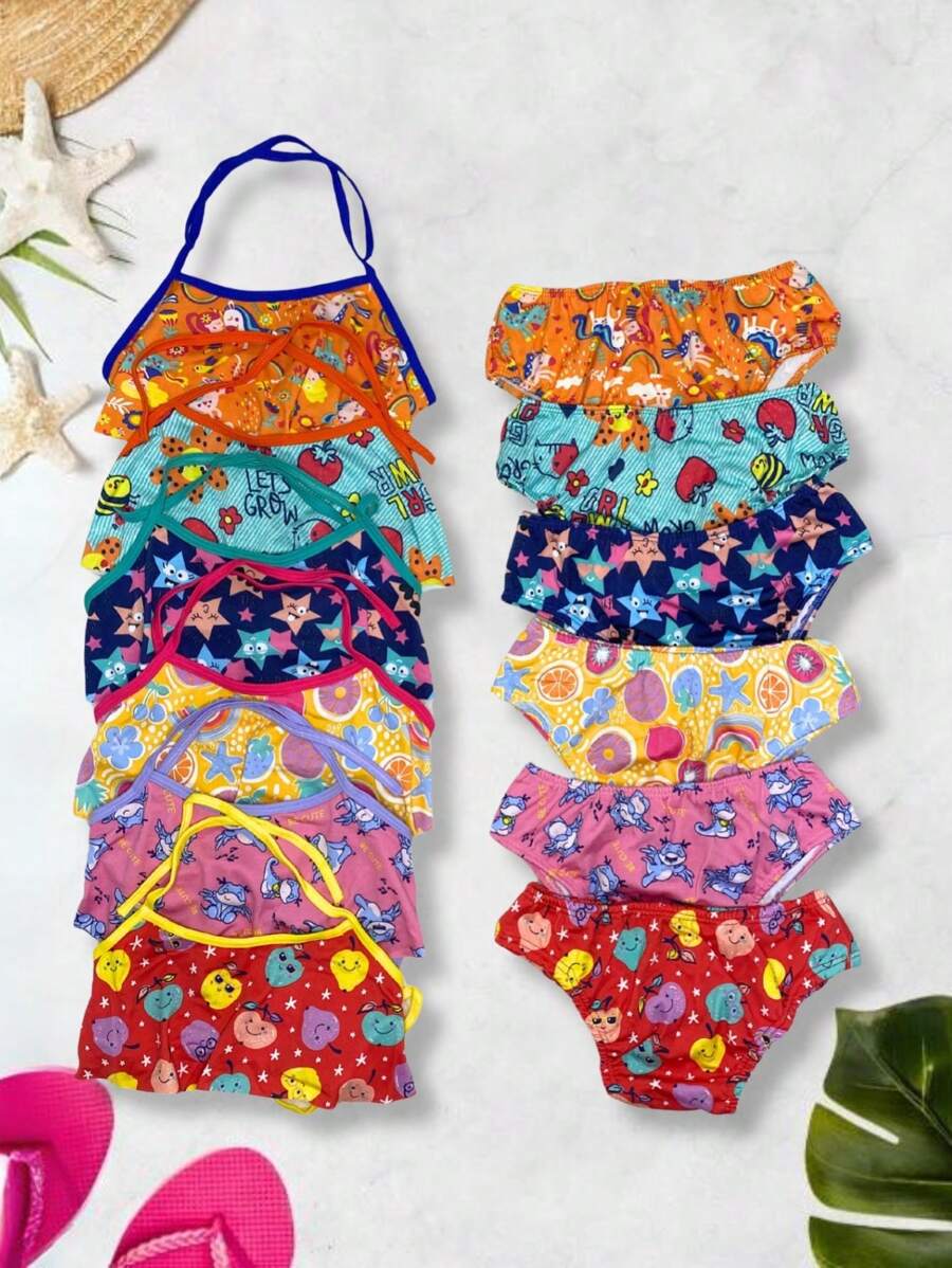 Kit 3 Biquíni Juvenil Estampas Sortidas para meninas Adolescentes Moda ...