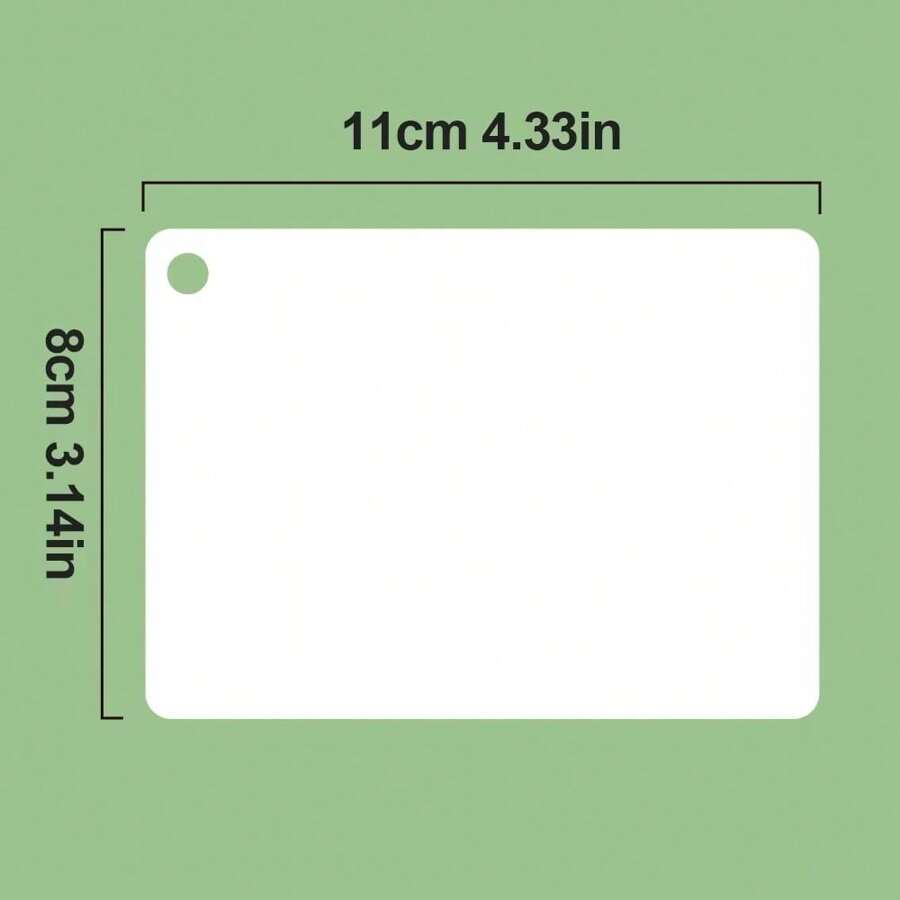 20 Pcs Blank Writing Cards Double Side Reusable Card English Memory ...