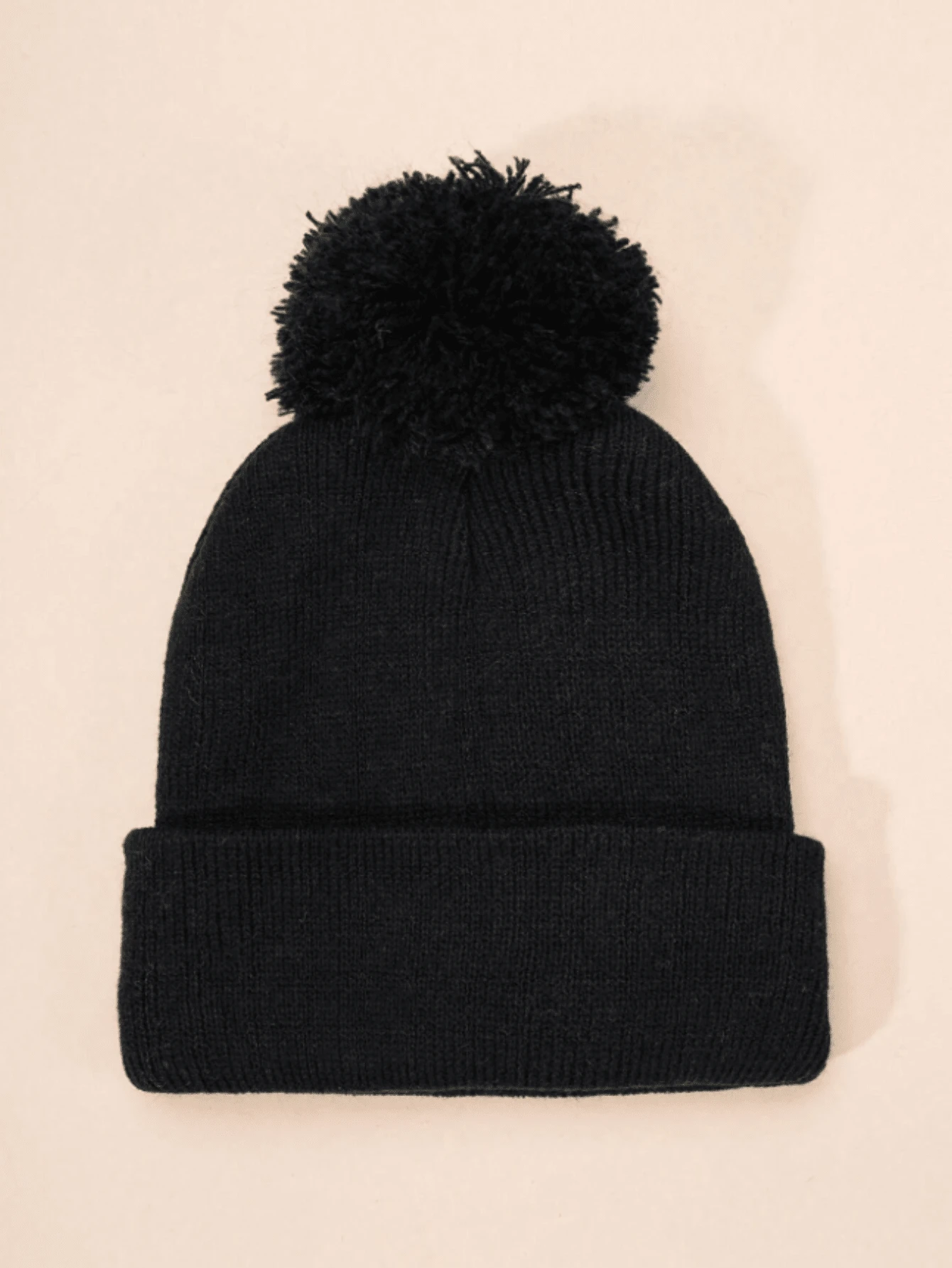 3pcs/Set Minimalist Children Solid Color Pompom Knit Beanies, Autumn ...