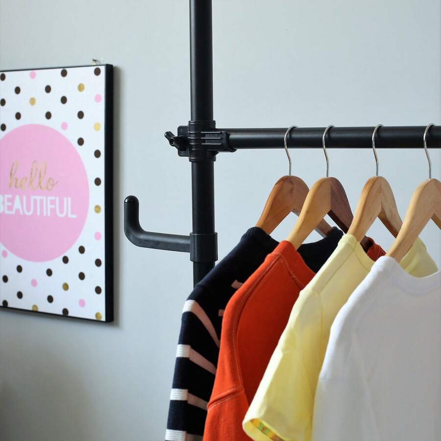 Double Clothing Rack, Adjustable Racks For Hanging Clothes, 2 Tier ...