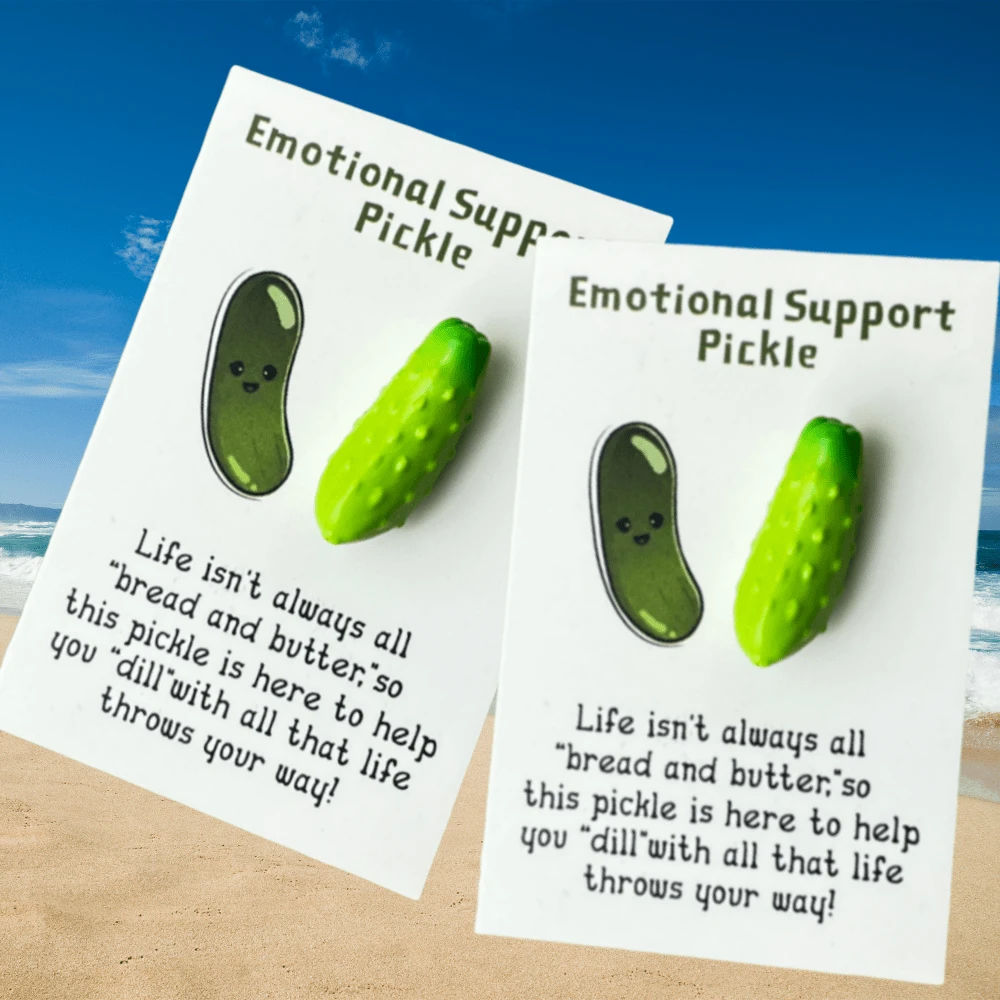 2 Stück emotionale Unterstützung Gurke - inspirierendes ...