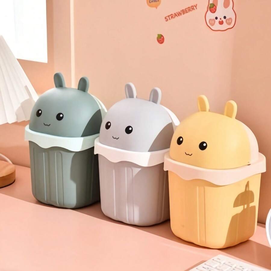Mini Multipurpose Rabbit Tabletop Trash Can | SHEIN USA