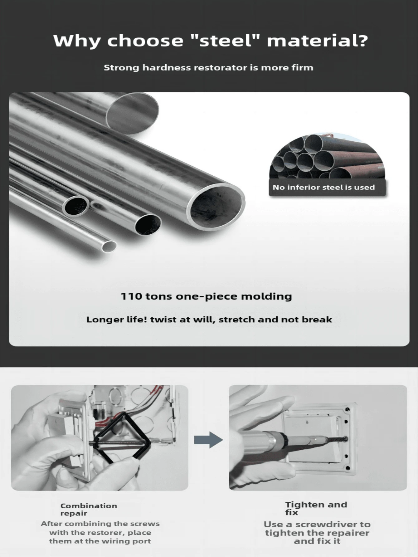 Switch Socket Junction Box Repair Bracket 86 Model Embedded Box Fixer ...