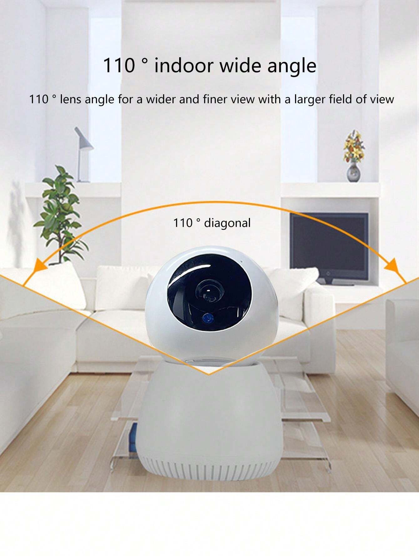 Intelligent High-Definition Night Vision Rotating Home Security Camera ...