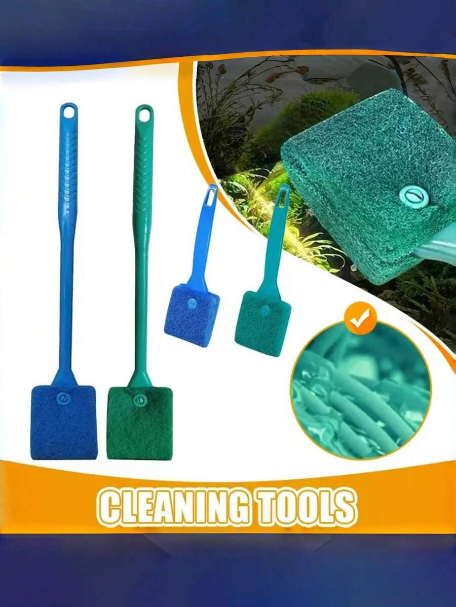 1pc Aquarium Fish Tank Glass Plant Cleaning Brushes Floating Clean ...