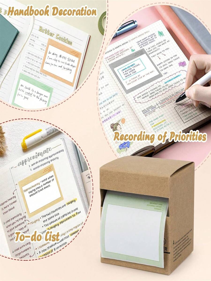 NatureTouch Full Adhesive Removable Customizable Labels,Self-Stick Note ...