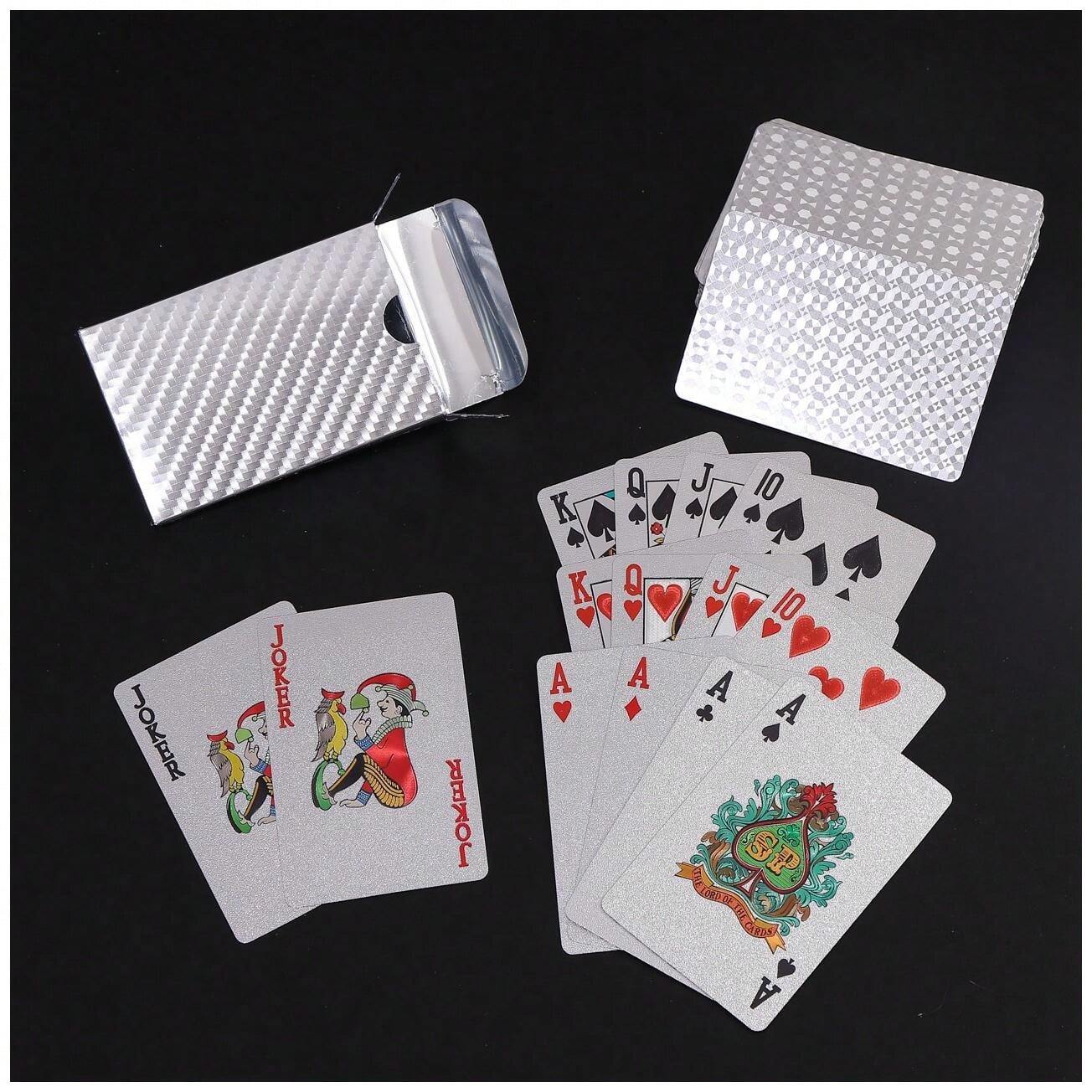 Gold Foil Playing Cards, Premium Waterproof Card Deck, Party Game Cards ...