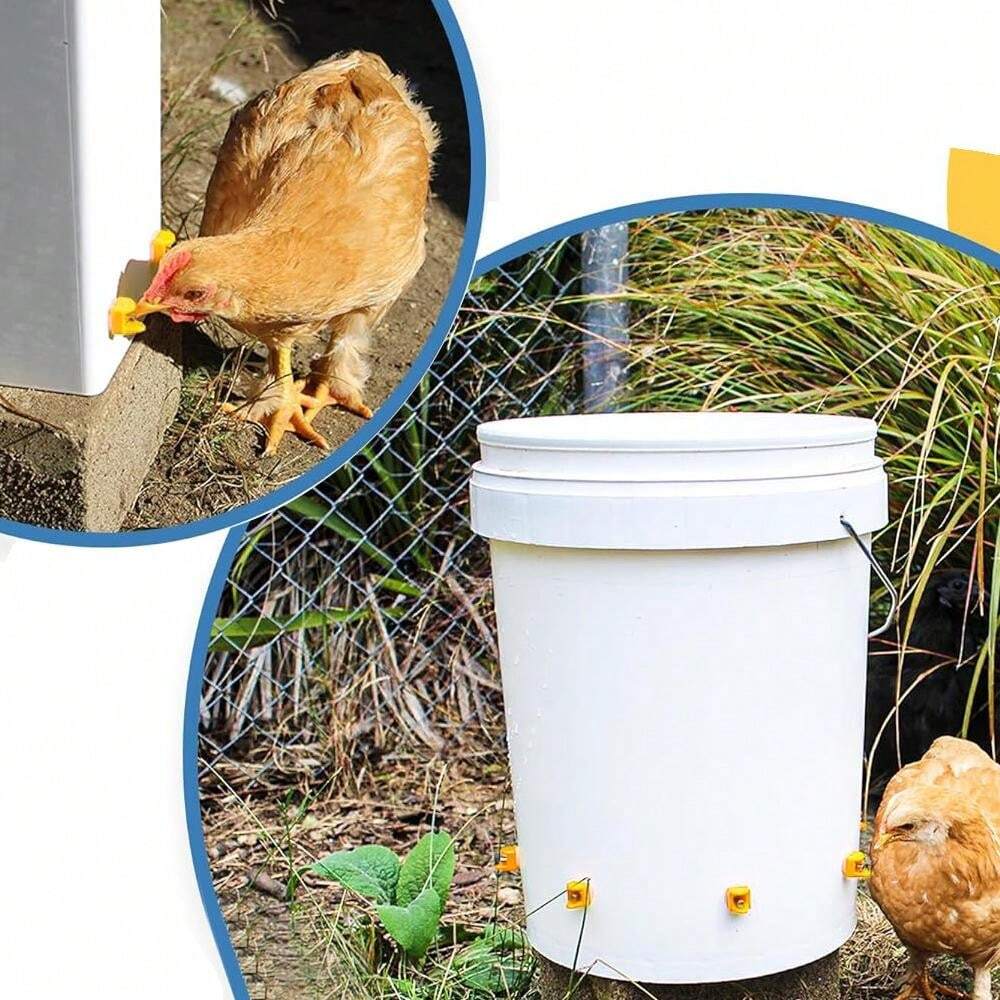Chicken Waterer Nipples, Horizontal Side Mount Chicken Nipple Waterer ...