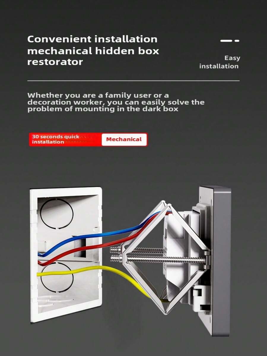 86 Type Switch Socket Repairing Bracket, Wall Mounting Electrical Box ...