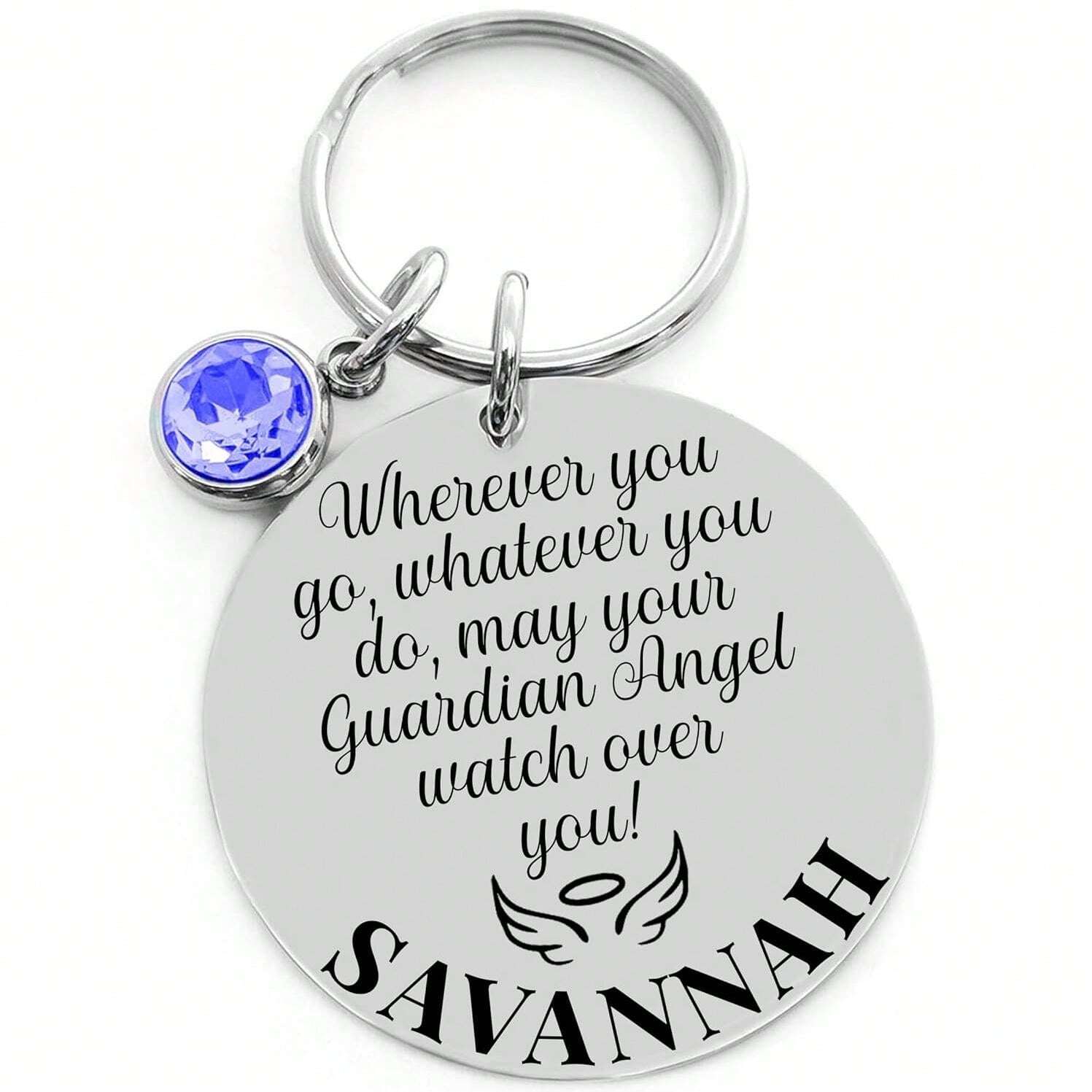 Guardian Angel Watch Over You Keychains Teenager Gift New Driver Key ...