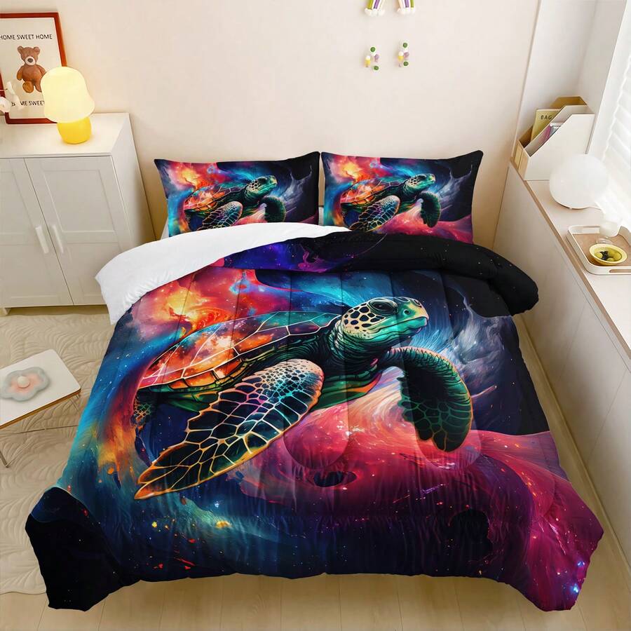 Sea Turtle Comforter Bed In A Bag,Starry Sky Galaxy Comforter Sets,Sea ...