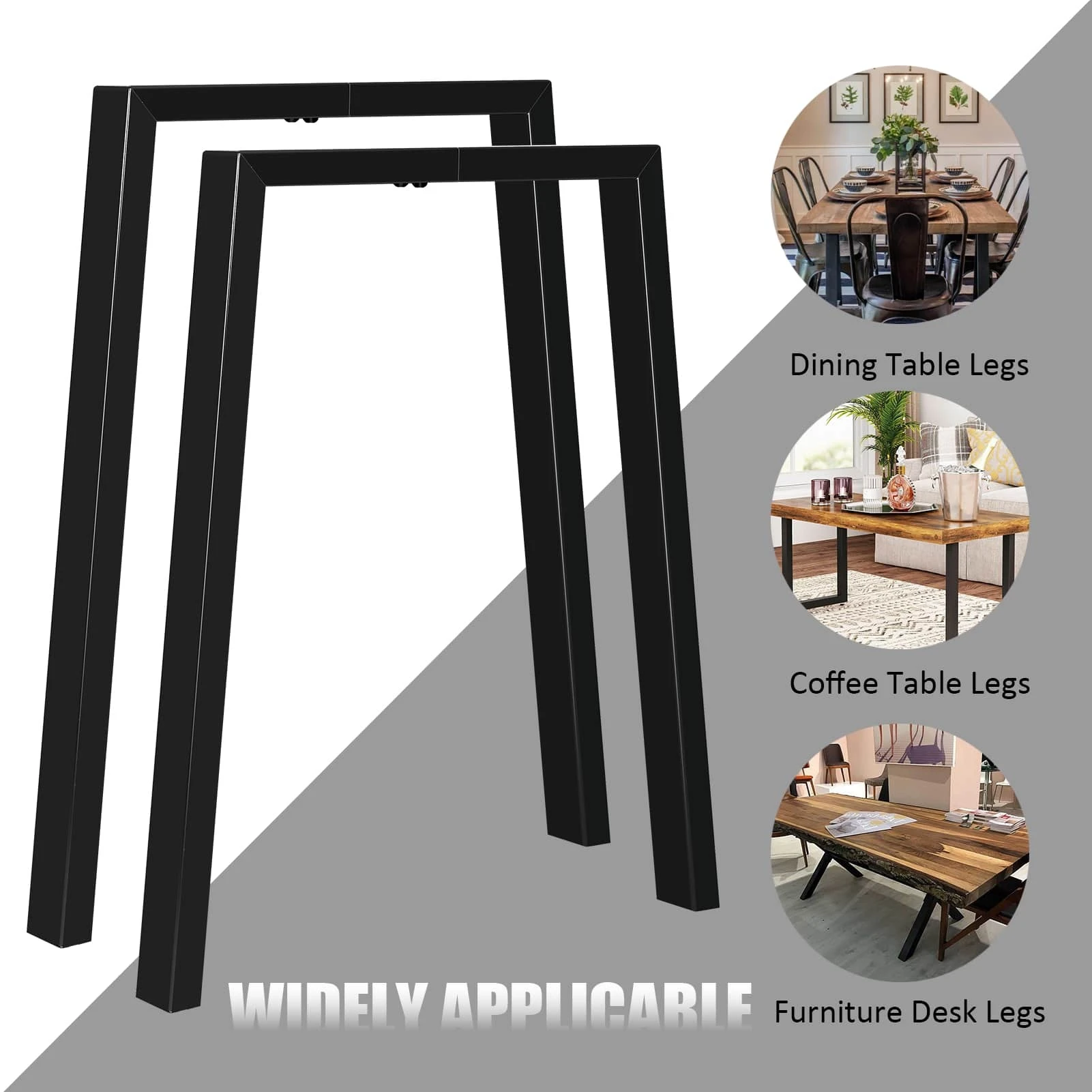 Metal Table Legs, Modern Office Desk Legs, Heavy Duty Iron And ...