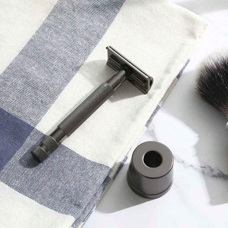Men's Safety Razor, Vintage-Style Blade Razor With Metal Handle And ...
