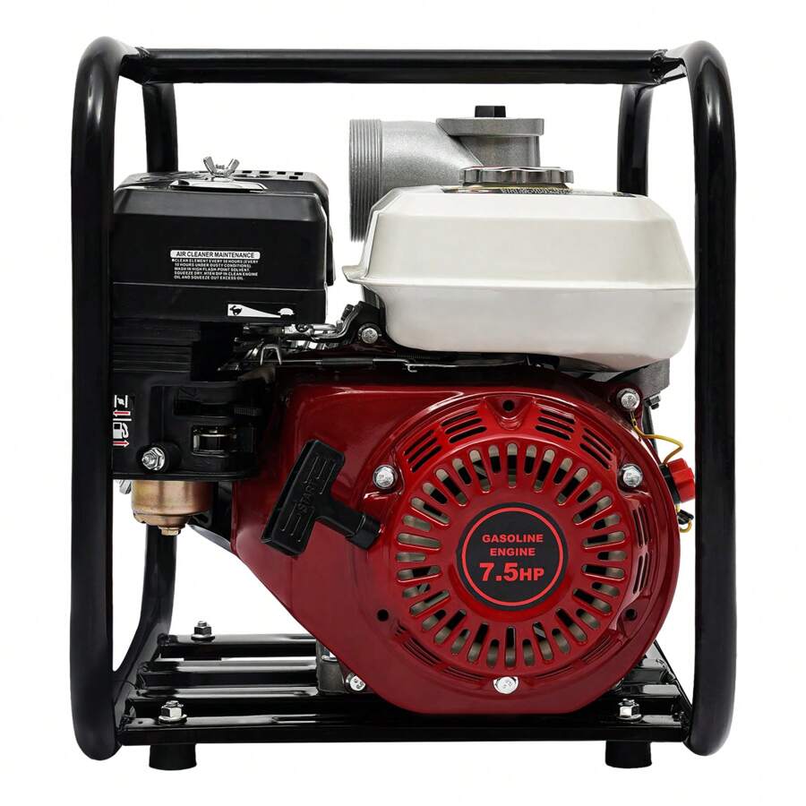 7.5HP 4 Stroke Gasoline Water Pump, 3" Portable Gas-Powered Semi-Trash Water Pump | SHEIN USA