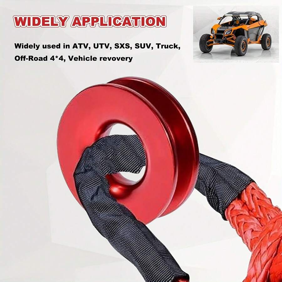Winch Snatch Recovery Ring Compatible With Soft Shackle ATV UTV SUV ...