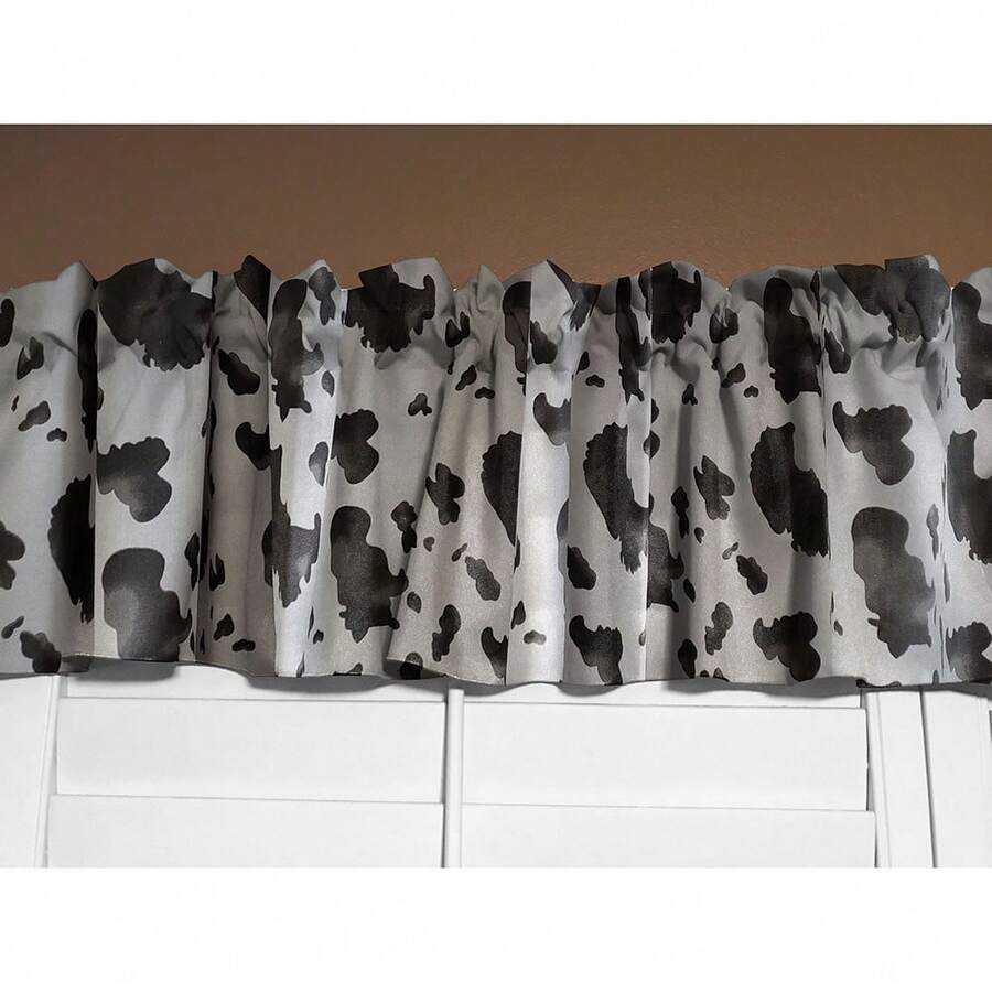 Cow Print Window Valance | SHEIN USA