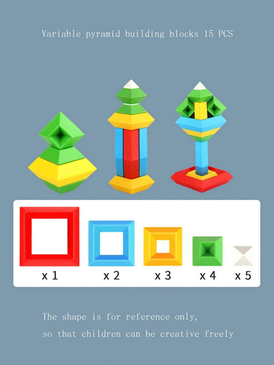 Transformable Building Blocks Pyramid Large Bricks Luban's Tower Early ...