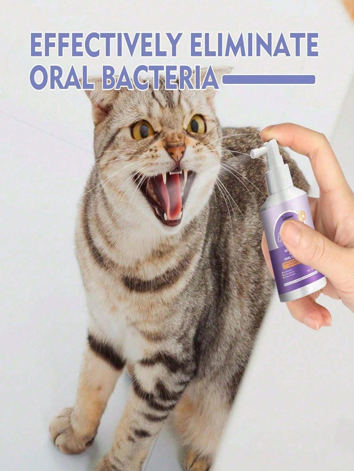 Dog And Cat Tooth Cleaning Spray Pet Oral Cleaning Tartar Tooth Stains ...