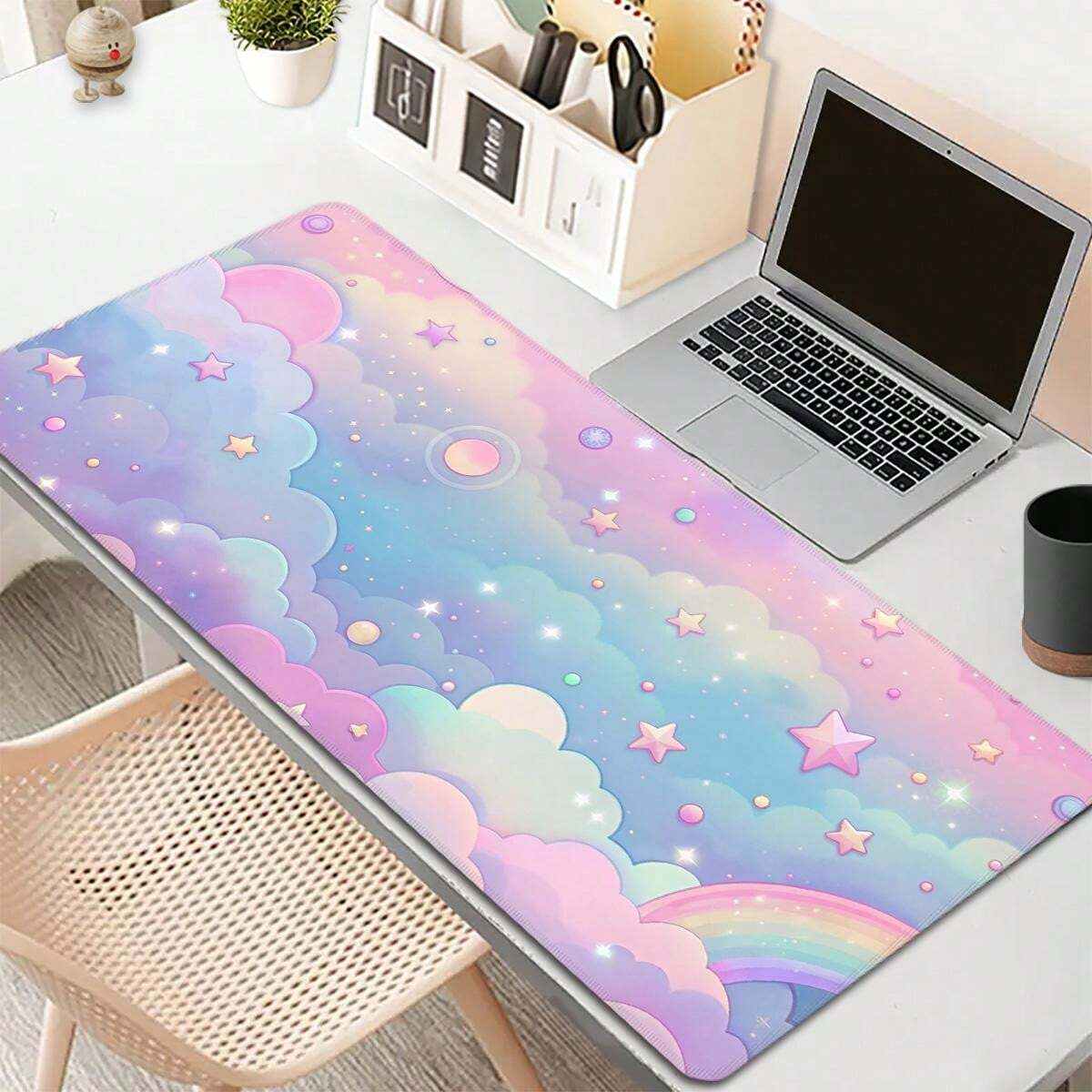 Candy Clouds Mouse Pad, Large Desk Mat, Keyboard Pad, Locked Edge Anti ...