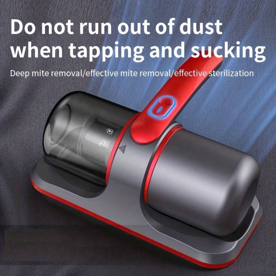 Cordless High Power Dust Mite Remover, Handheld Home Bed Dust Mite UV ...