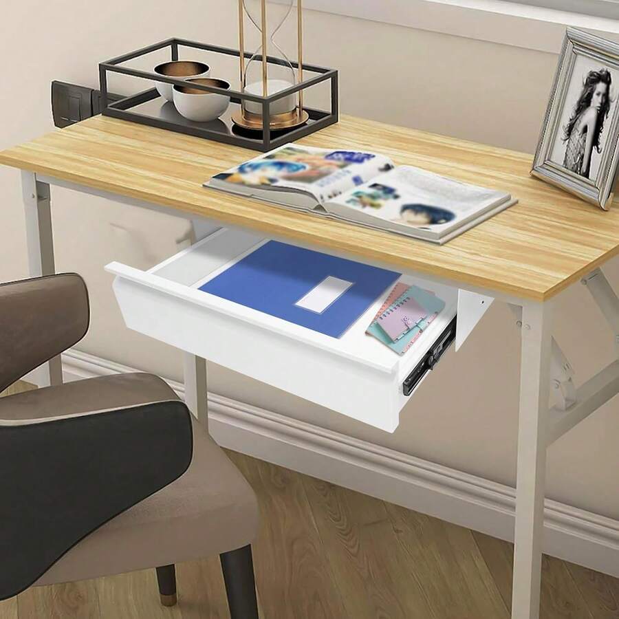 CNCEST CNCEST 16 Inch Under Desk Mounted Sliding Pull-Out Drawer,Add-On ...