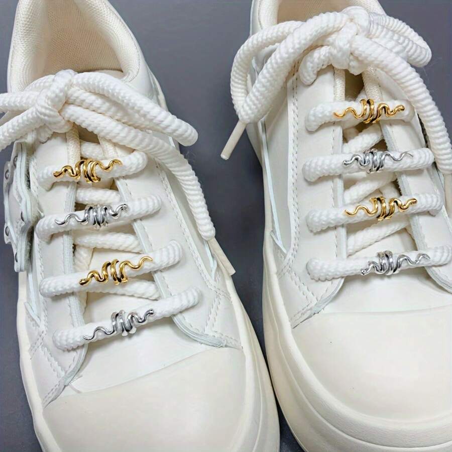 10pcs Zinc Alloy Snake Shoelace Charms - DIY Fashion Accessories For ...