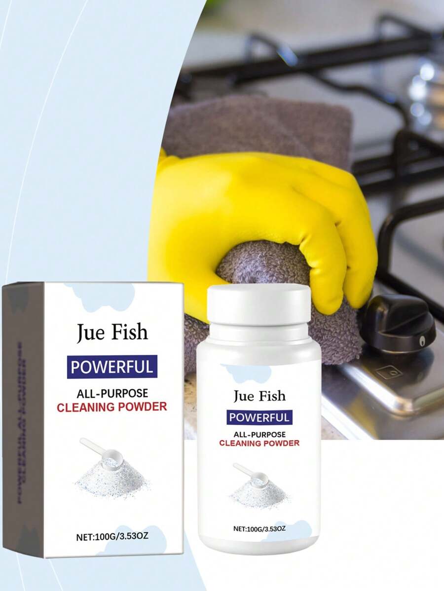 Jue Fish Multi-Purpose Kitchen Cleaning Powder - Cleaning Hob, Utensils ...