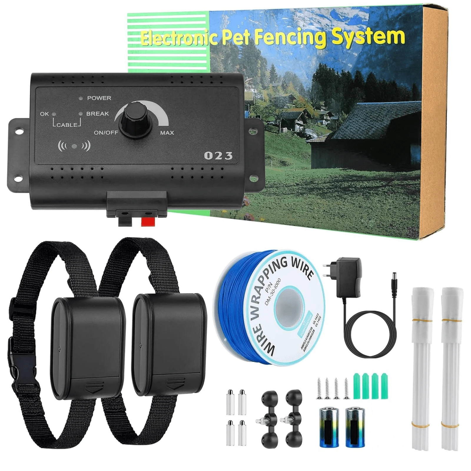 Electric Dog Fence System-Wireless Dog Fence Covers 1.2 Acre Pet ...