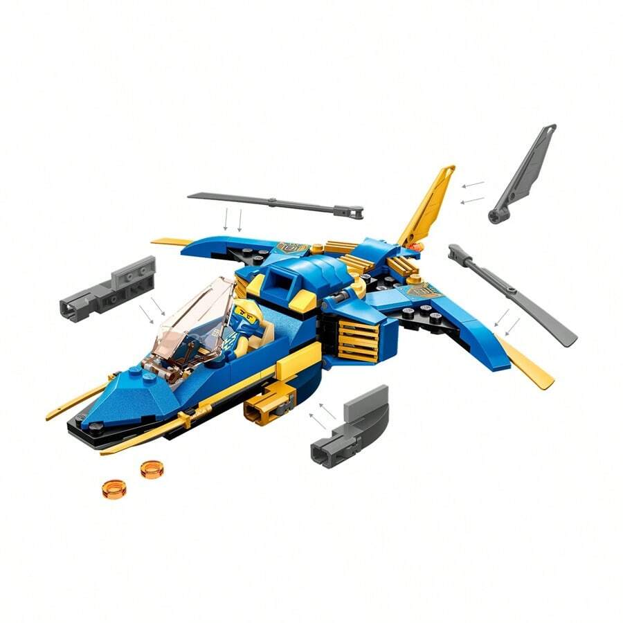 LEGO 71784 Ninjago Series Jay's Lightning Jet EVO juguete de bloques de ...