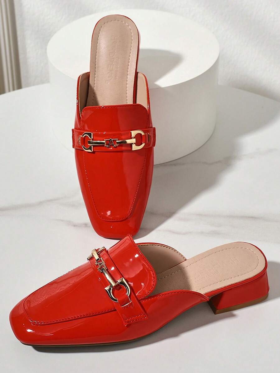 Ladies' Flat Bottomed Shoes With Closed Toe And Half Slippers For Women's Outdoor Wear. 2024 New ...