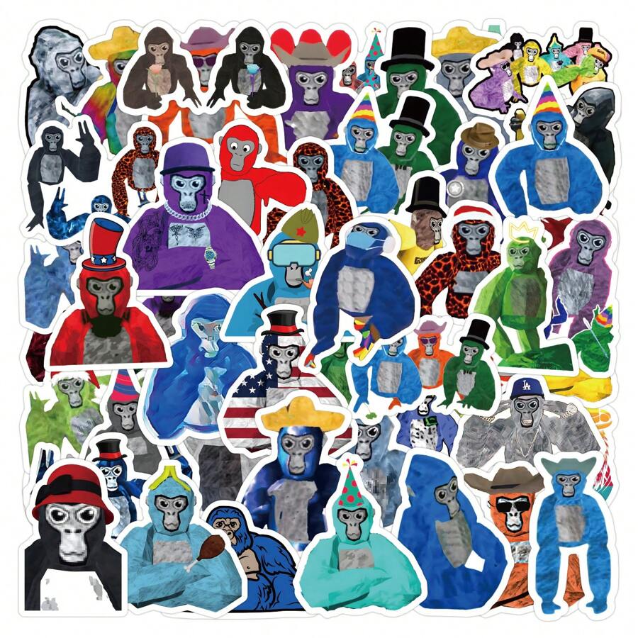 Gorilla Tag Stickers For Kids Cell Phone,Stumble Guys,Dirt Bike ...