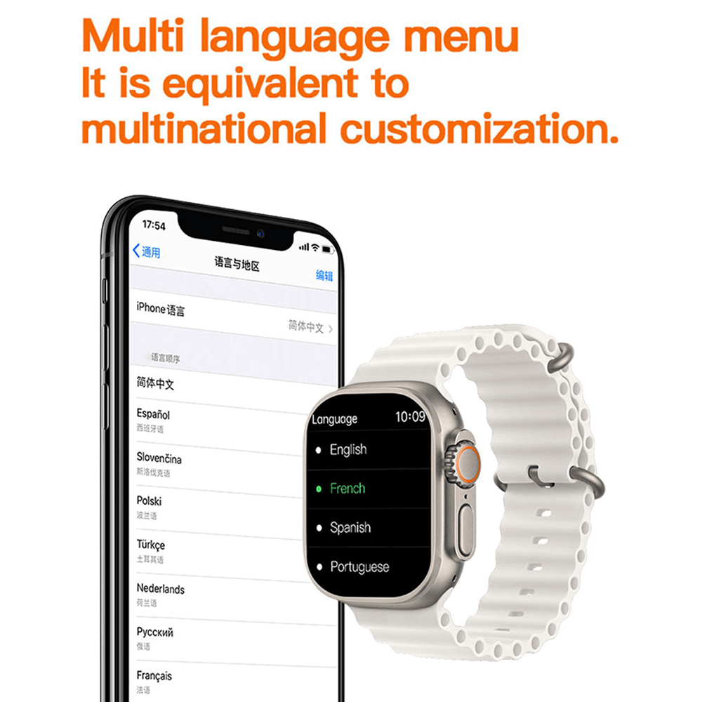 2024 Smartwatch T10 Ultra 2024 New Series 9 SmartWatch 2.09 Inch HD 49mm Bluetooth With ...