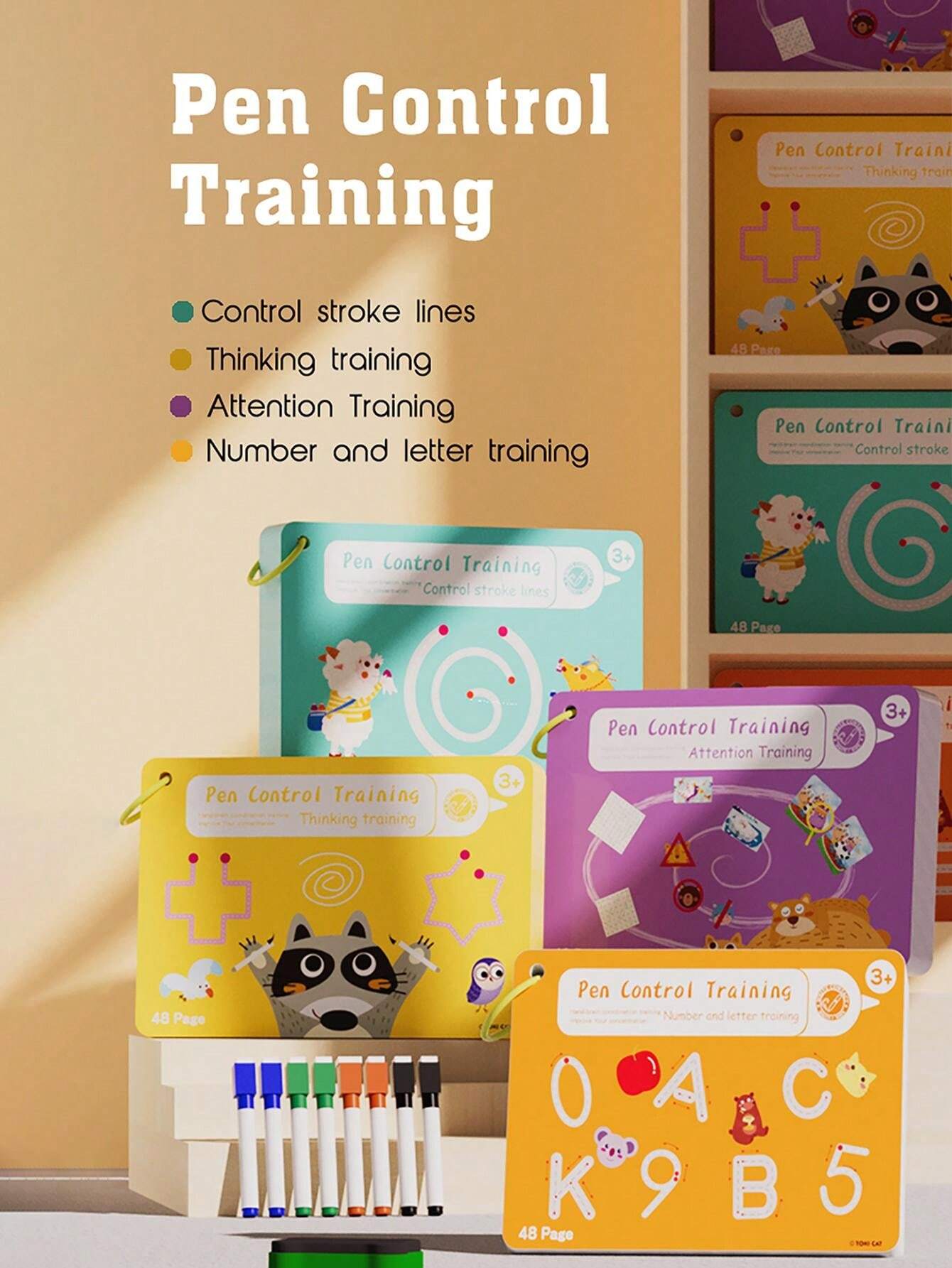 Tarjetas de práctica de escritura a mano borrables: Entrenamiento de ...