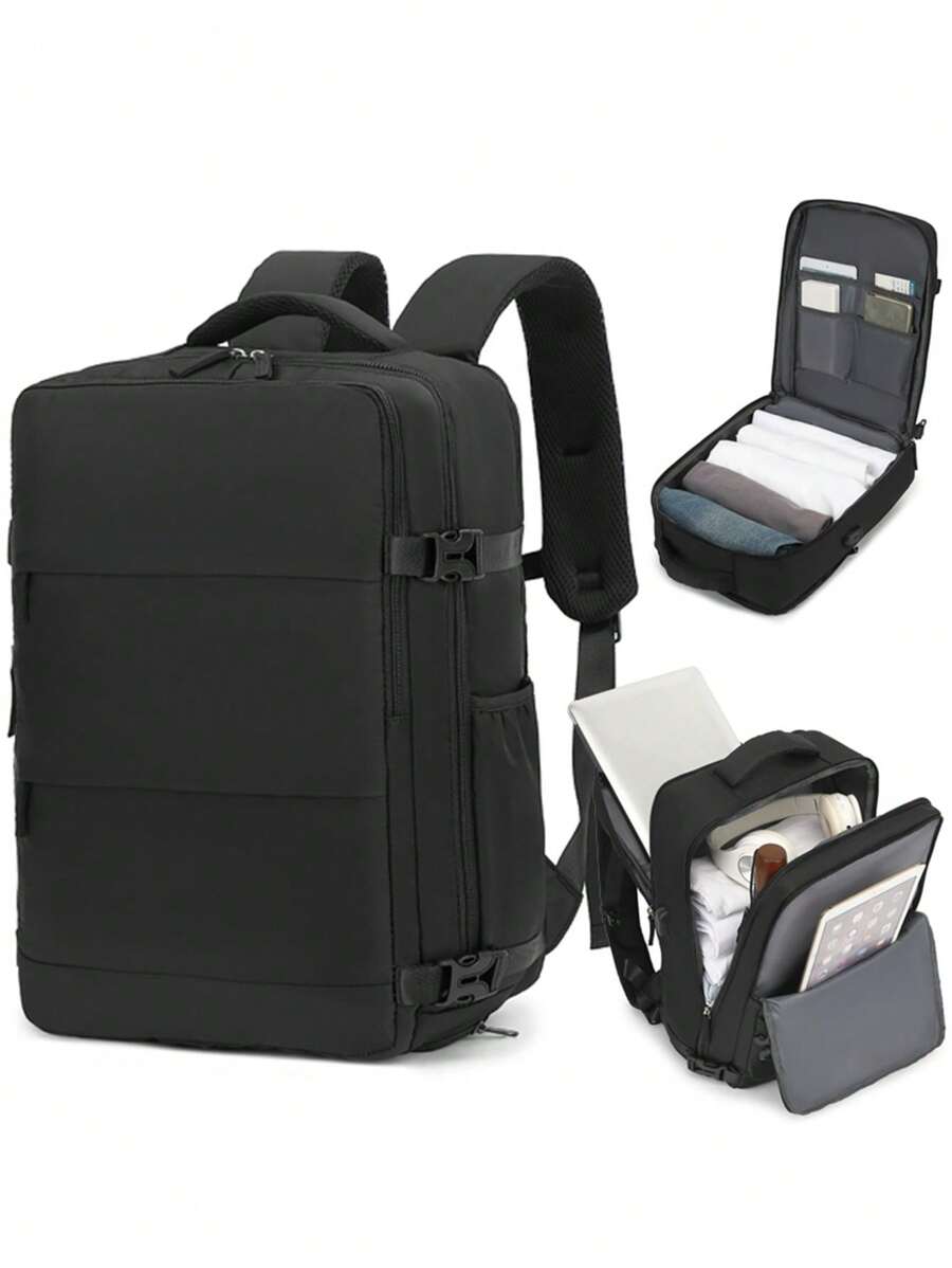 Large Capacity Water-Proof Backpack With Shoe Compartment, Usb Charging ...