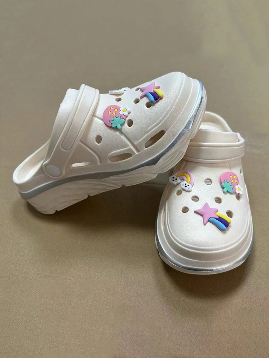 Women's DIY Soft EVA Rainbow Slippers, Waterproof Sandals for Sale ...