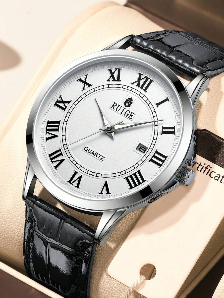 RUIG RUIGE Men's Quartz Watch Luxury Sport Water-Resistant Luminous ...