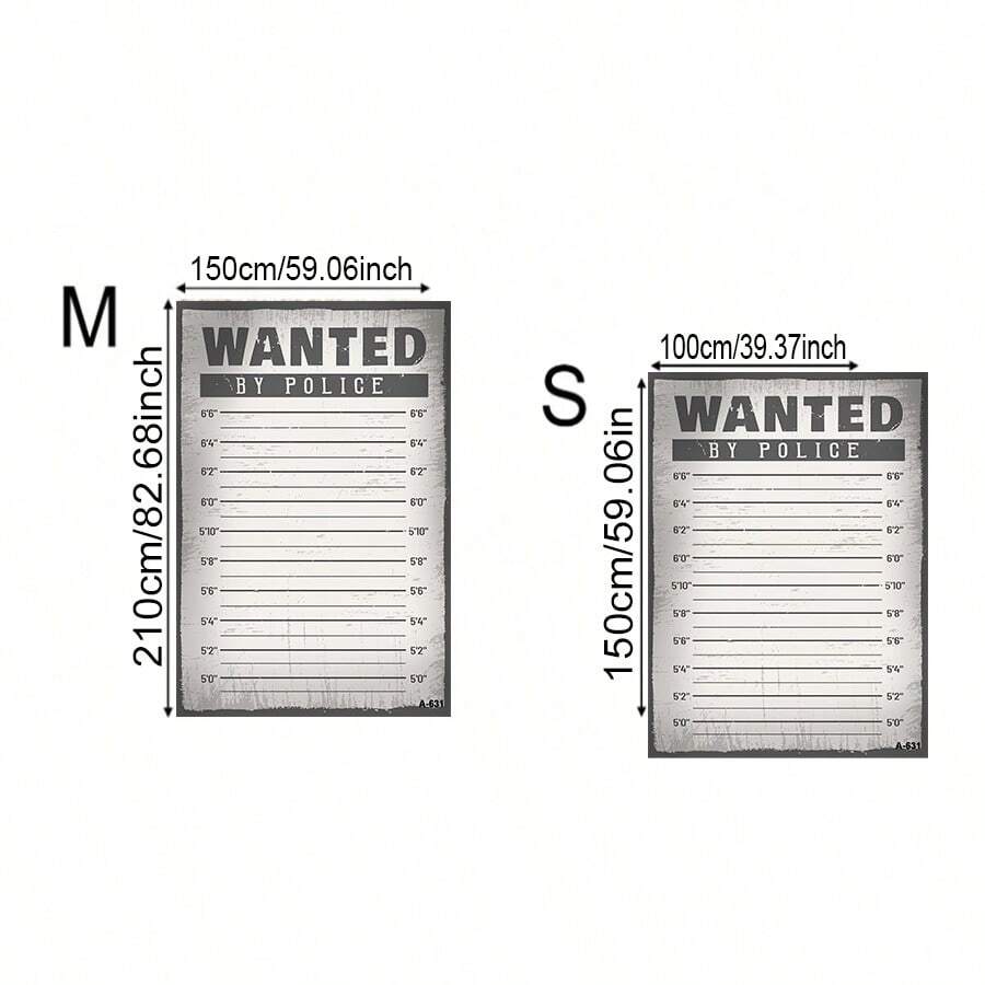Wanted By Police Backdrop Mugshot Height Chart Poster Background ...