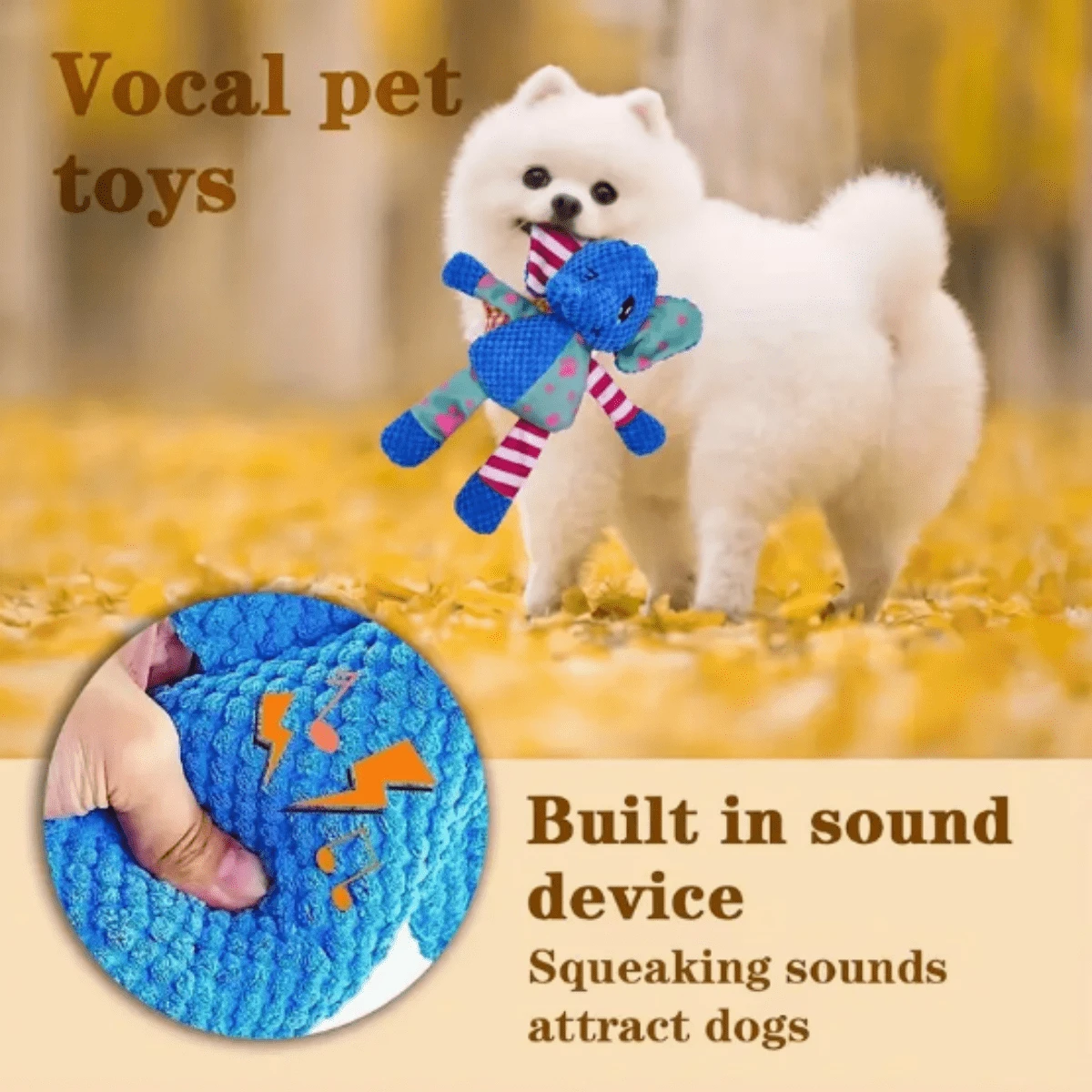 Plush Dog Chew Doll, Durable Squeaky Doll | SHEIN EUR