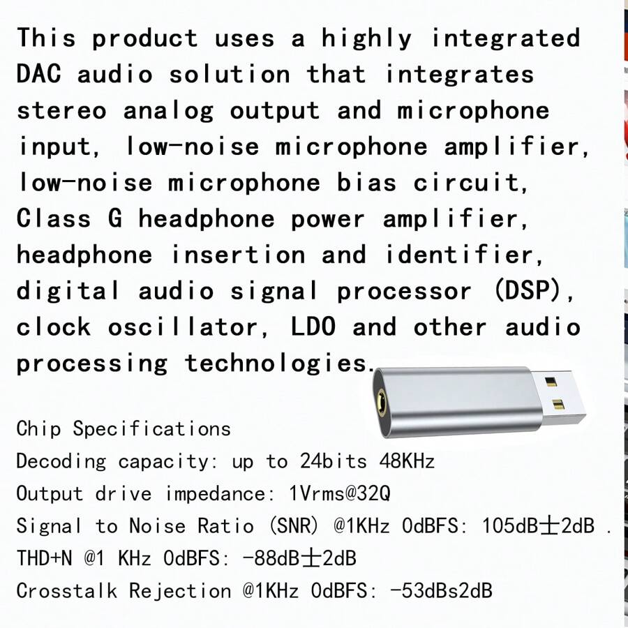 USB To 3.5mm Jack Audio Adapter , USB To Audio Jack Adapter Headset ...