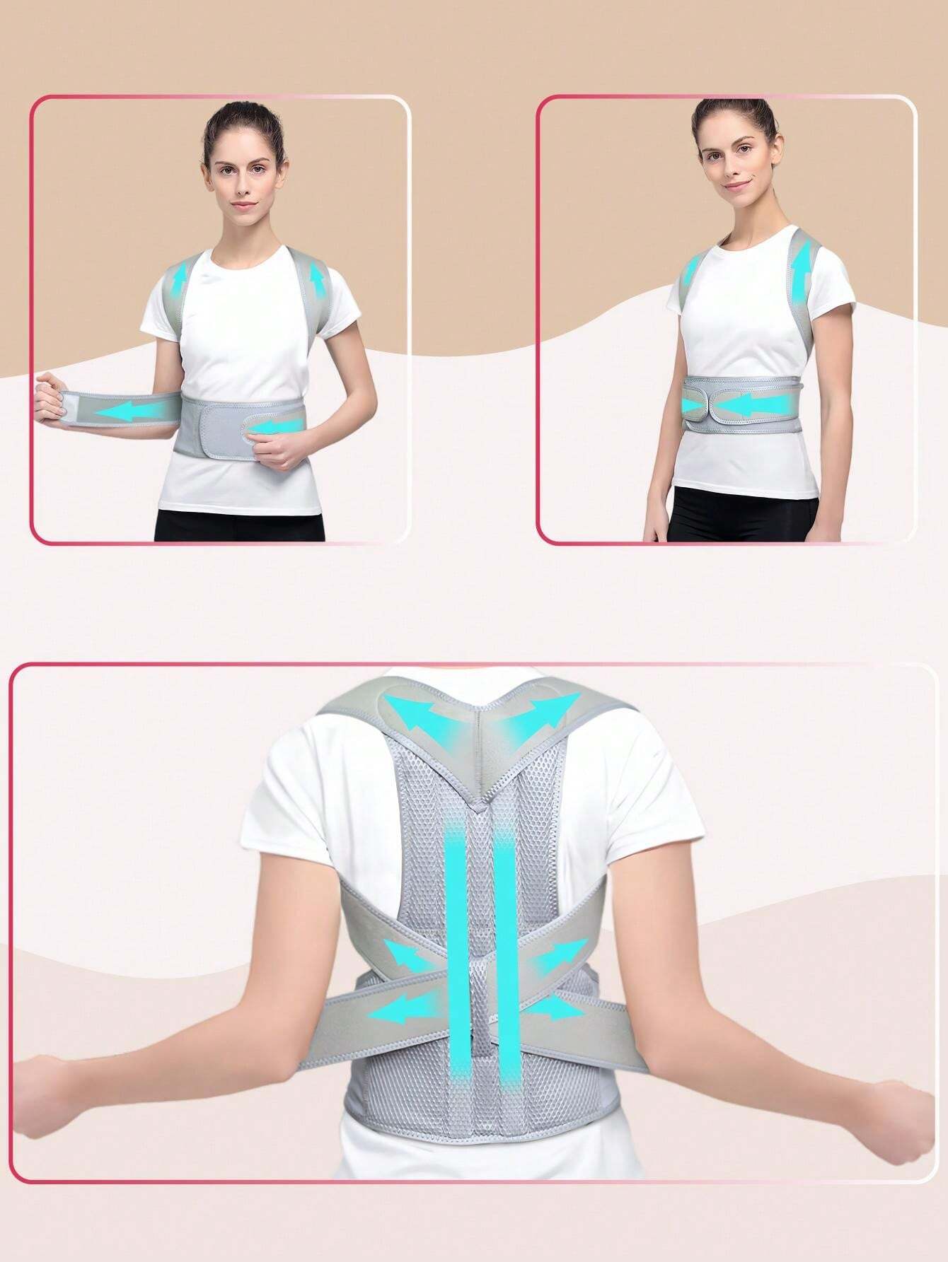 Back Brace Posture Corrector For Women And Men, Back Lumbar Support ...