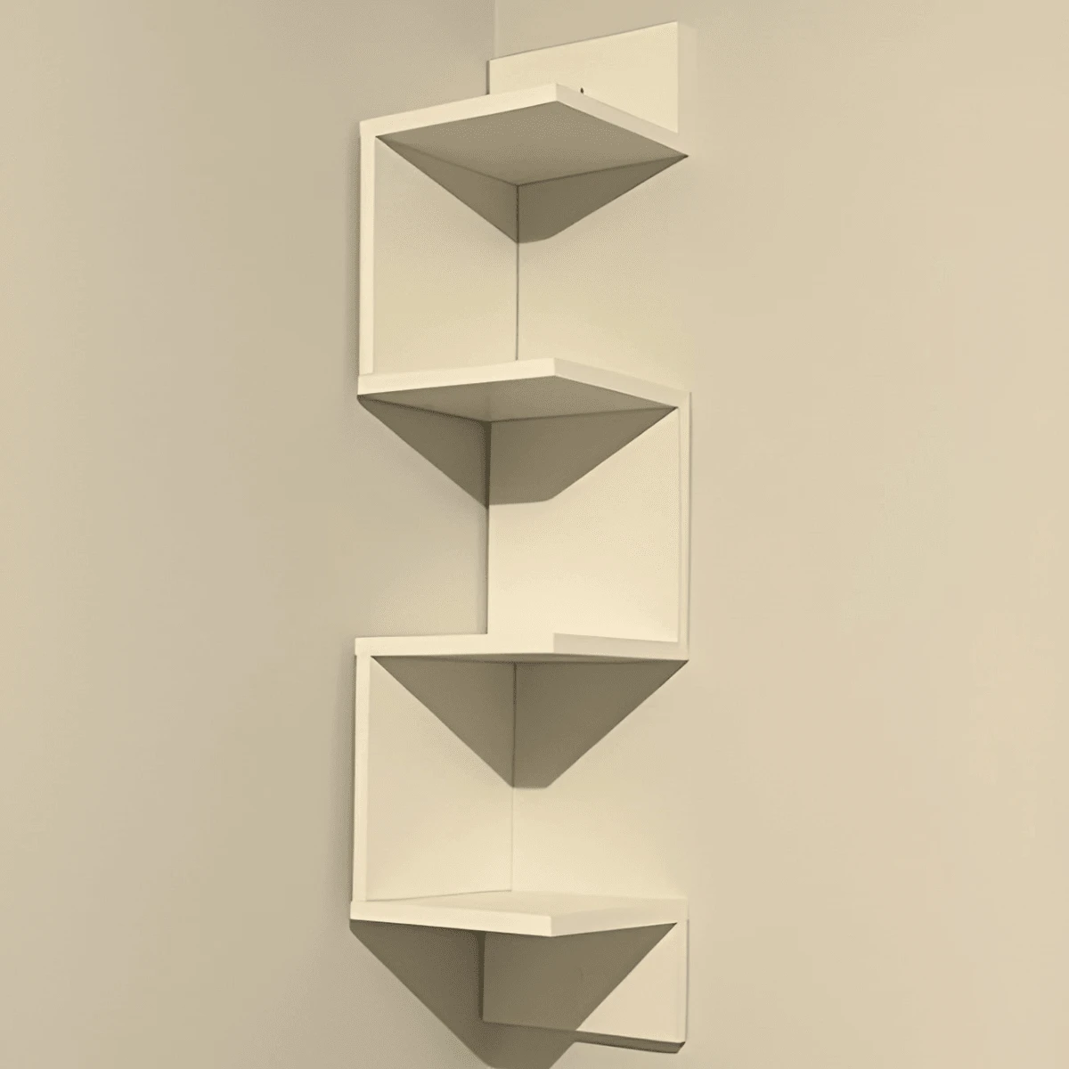 Corner Niche Shelf Bookcase Books Suspended Wall Living Room Bedroom ...