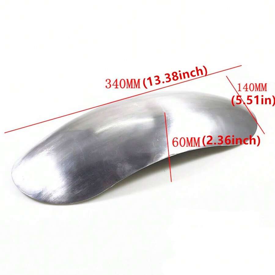 Universal Unpainted Silver Motorcycle Short Front F-Ender Mudguard ...