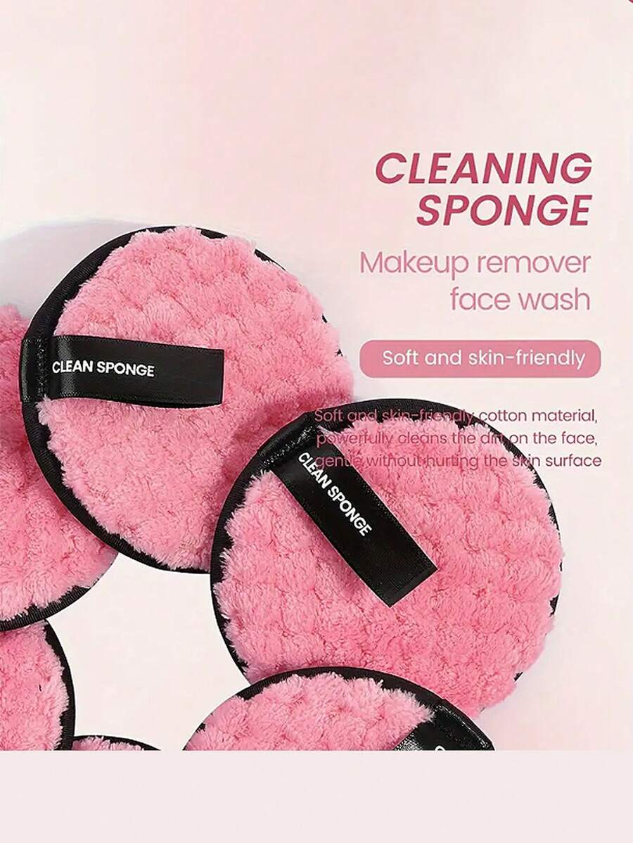 Pineapple Lazy Clean Water Makeup Remover Puff Round Washable Double ...